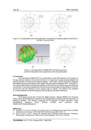 Dual element MIMO planar inverted-F antenna for 5G millimeter wave ...