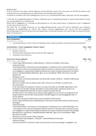 CV Frans Traas 2016 Algemeen | DOCX