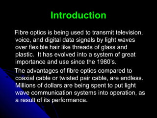 fibre-optics | PPT | Free Download