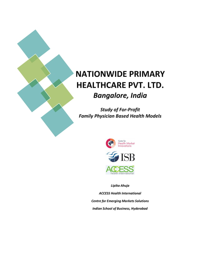 Nationwide Primary Care Case Study | PDF