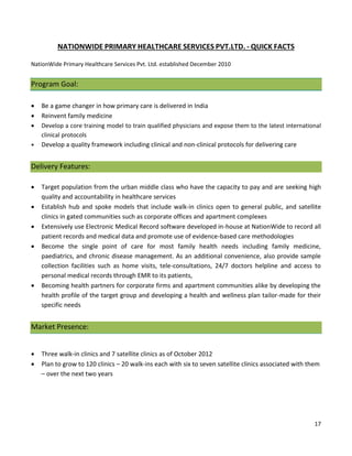 Nationwide Primary Care Case Study | PDF