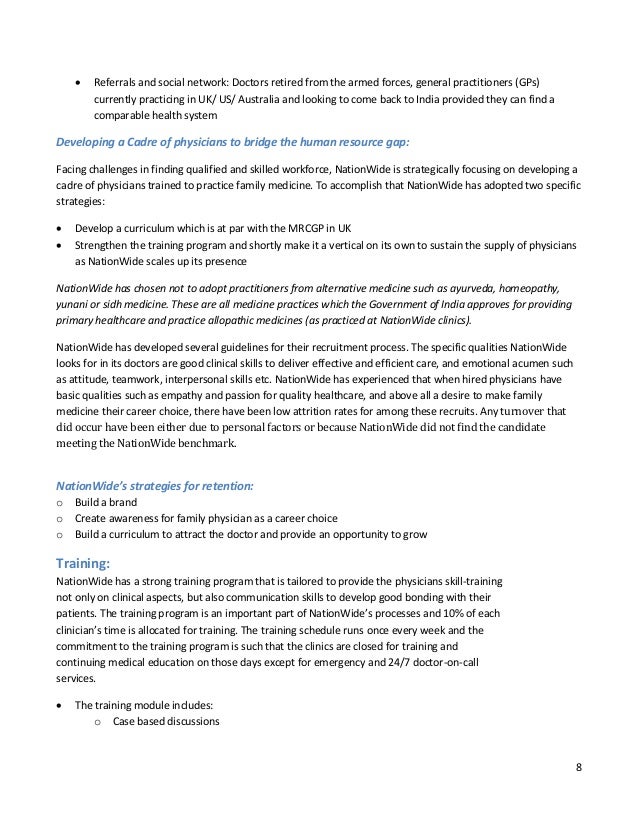 Nationwide Primary Care Case Study