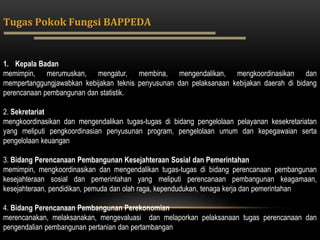 Fungsi dan peran bappeda | PPTX