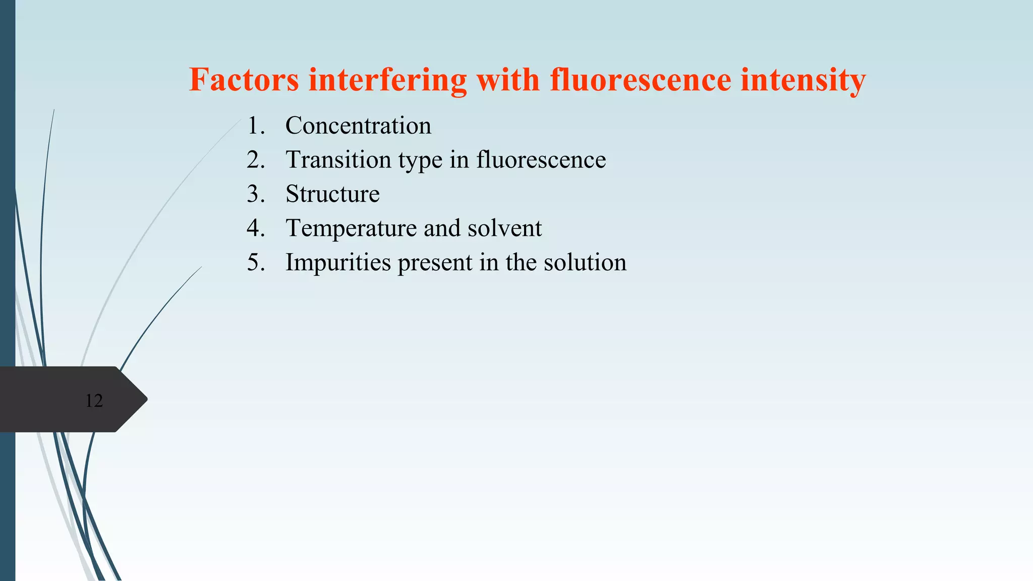 Fluroscence Spectroscopy Ppt