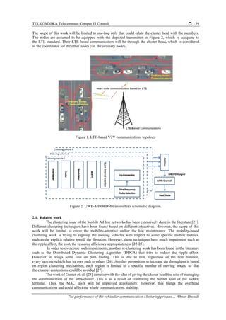 The performance of the vehicular communication-clustering process | PDF