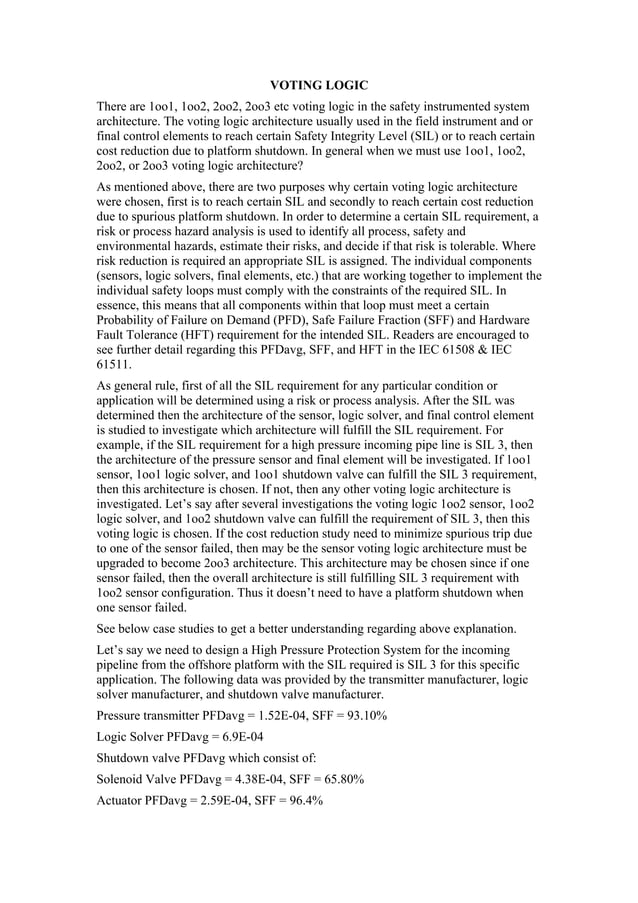 71364263 voting-logic-sil-calculation | PDF