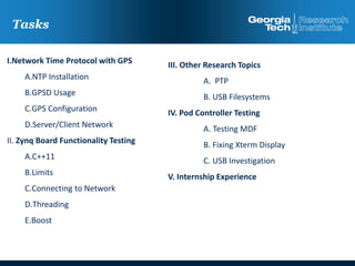 GTRI Internship Presentation | PPTX