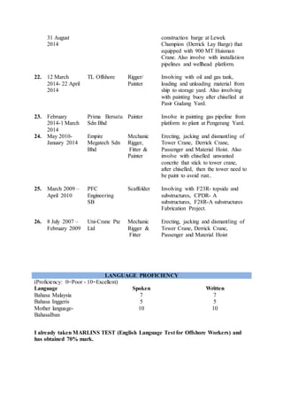 CV- Irata Level 1 | DOCX