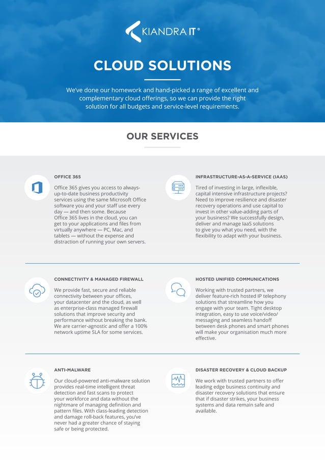 Cloud Brochure 2016 | PDF | Cloud Computing | Internet