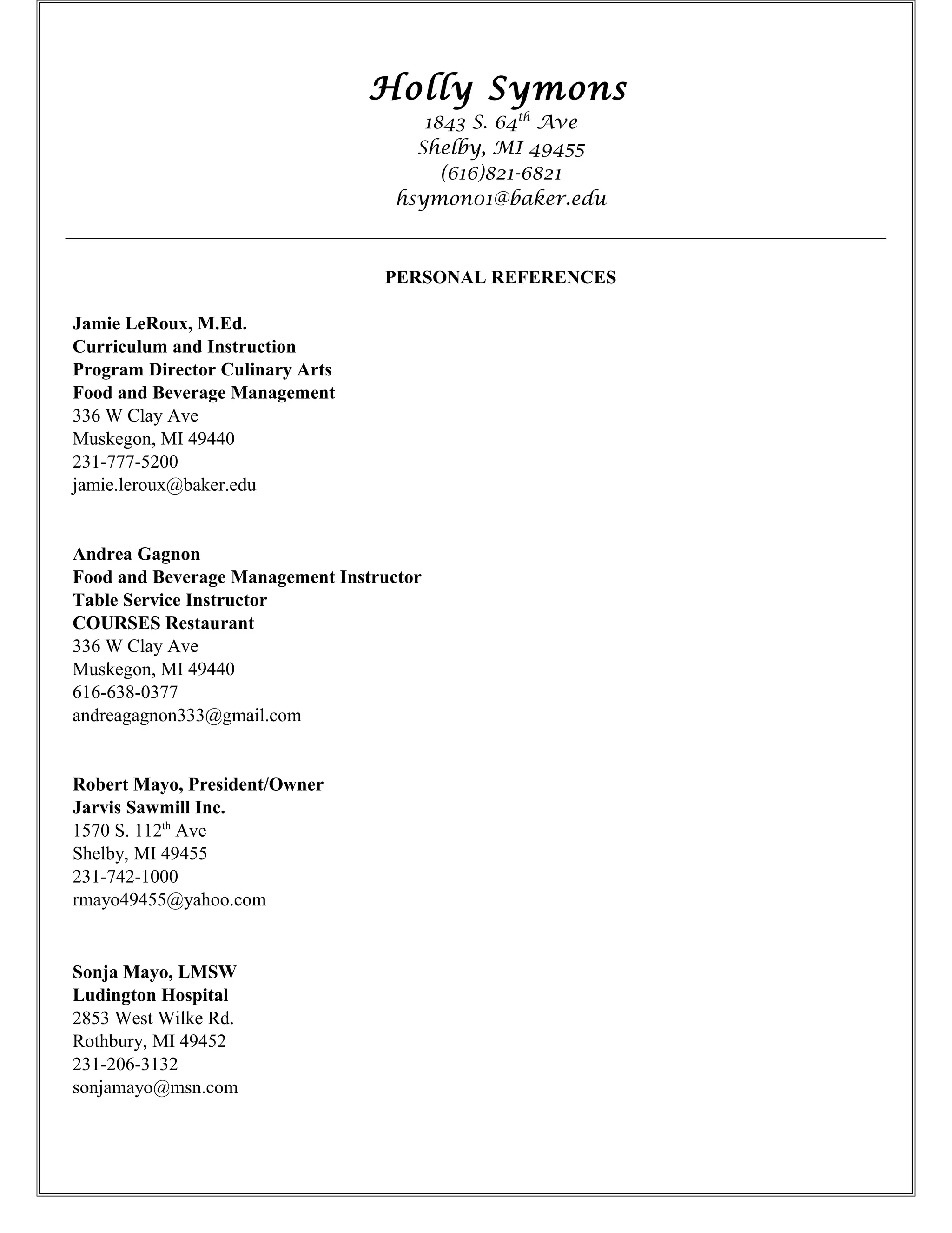 Holly's Resume | DOC