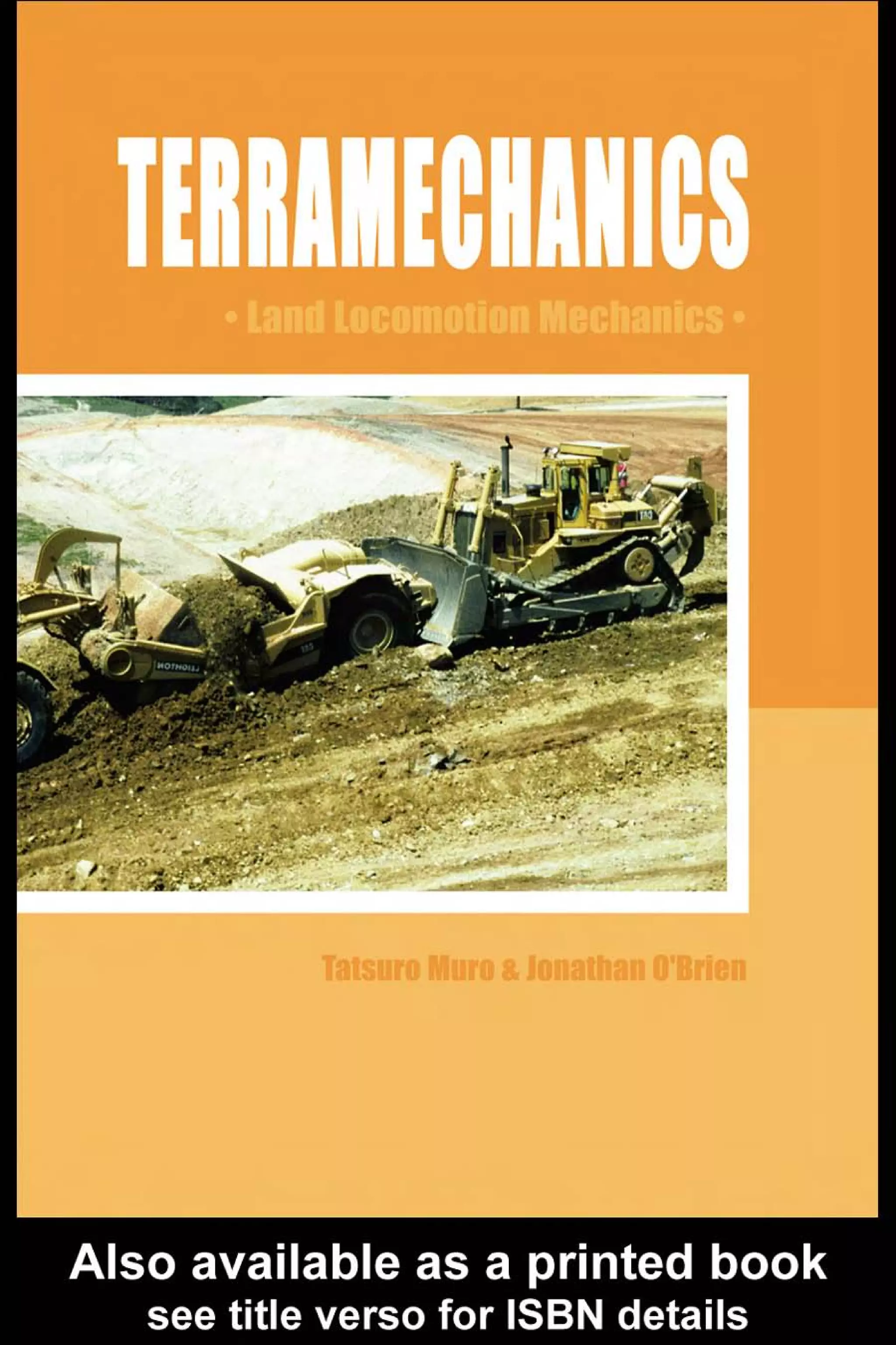 Muro & O'Brien Terramechanics - Land Locomotion Mechanics | PDF