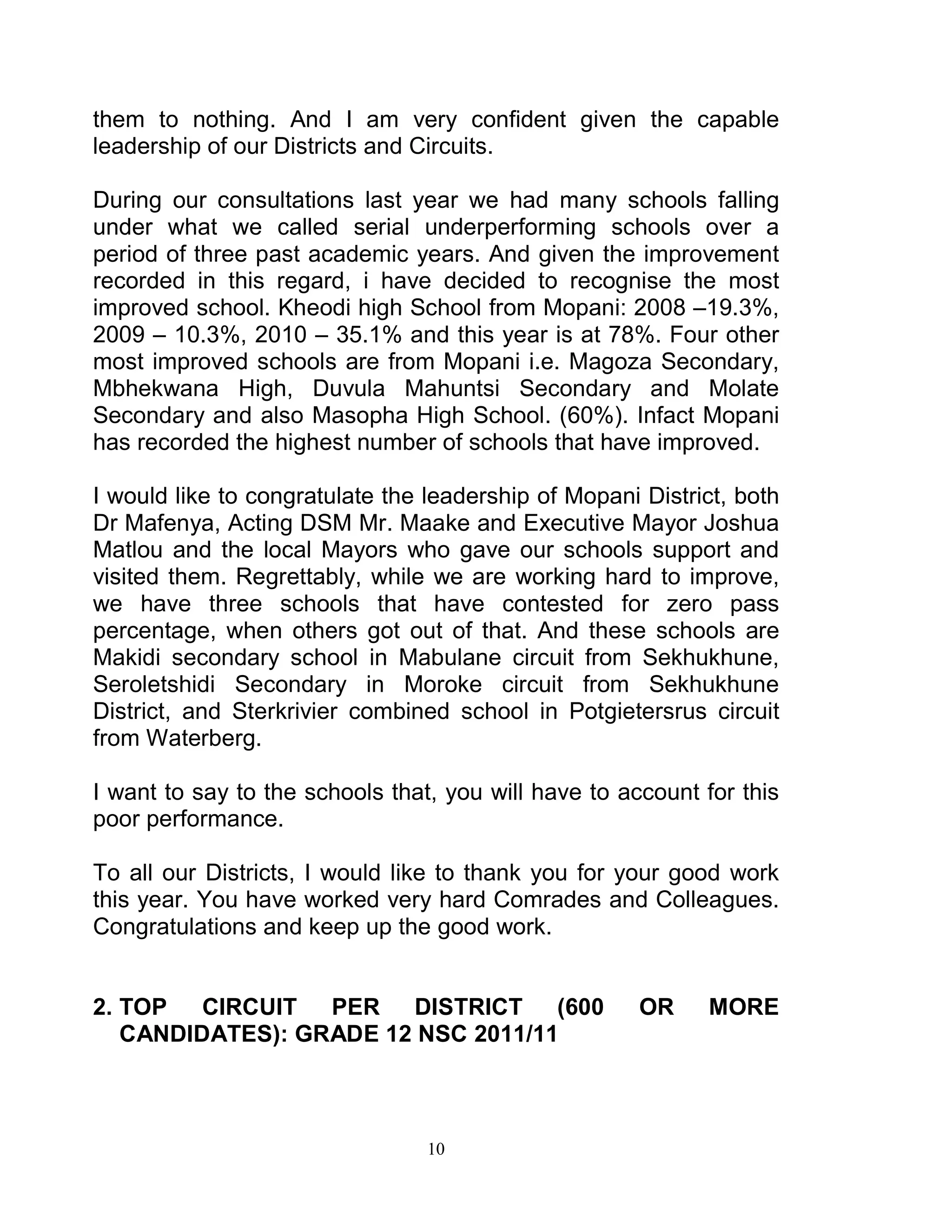 05 Jan 2012 _Matric Results 2011___ | PDF