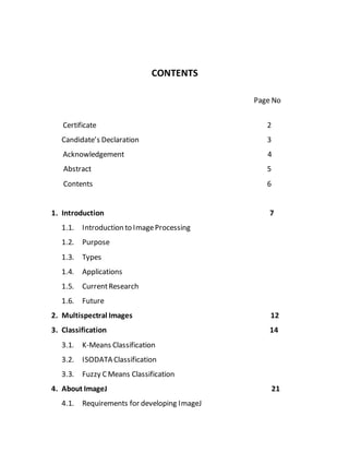 Developing Image Processing System for Classification of Indian Multispectral Satellite images | PDF