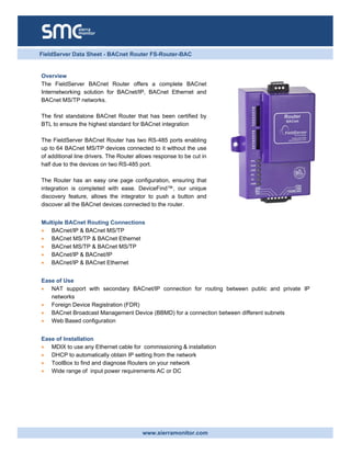 SMC - FieldServer Brochure and Product Information 1 | PDF