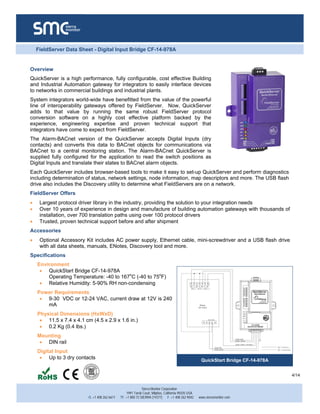 SMC - FieldServer Brochure and Product Information 1 | PDF