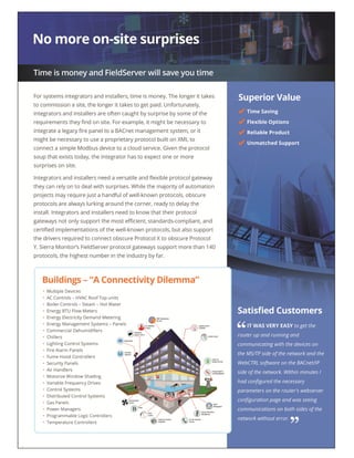 SMC - FieldServer Brochure and Product Information 1 | PDF