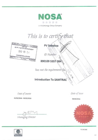 Introduction to SAMTRAC | PDF