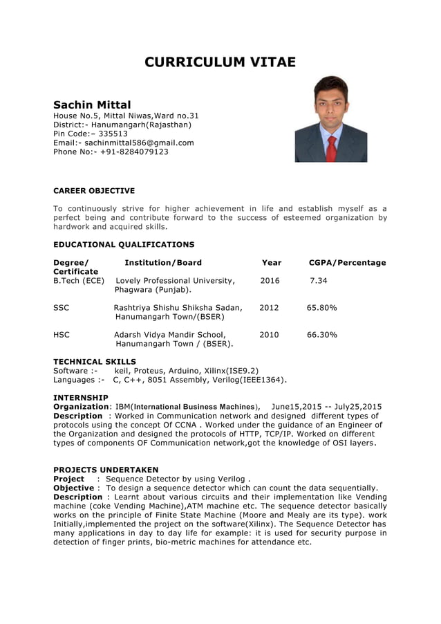 sachin network cv | PDF | Robotics | Technology & Computing