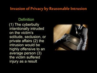 Bullying and the Law | PPTX | Crime & Harmful Acts to Individuals ...