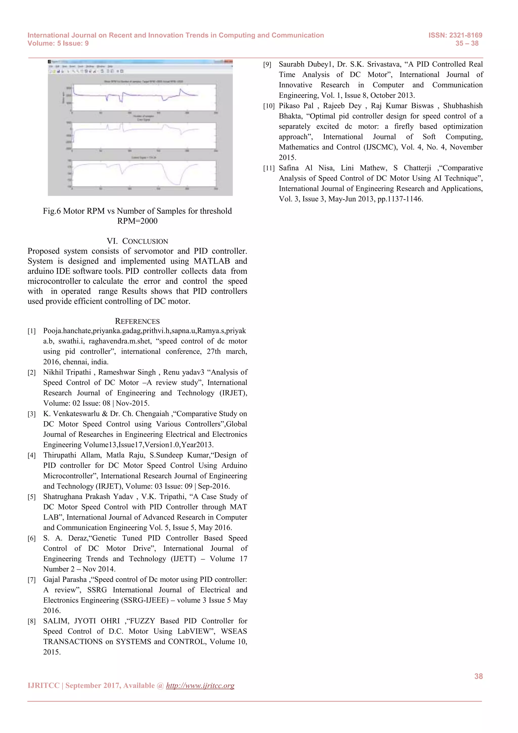 Pid Controller Based Dc Motor Speed Control Pdf