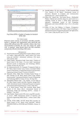 PID Controller based DC Motor Speed Control | PDF