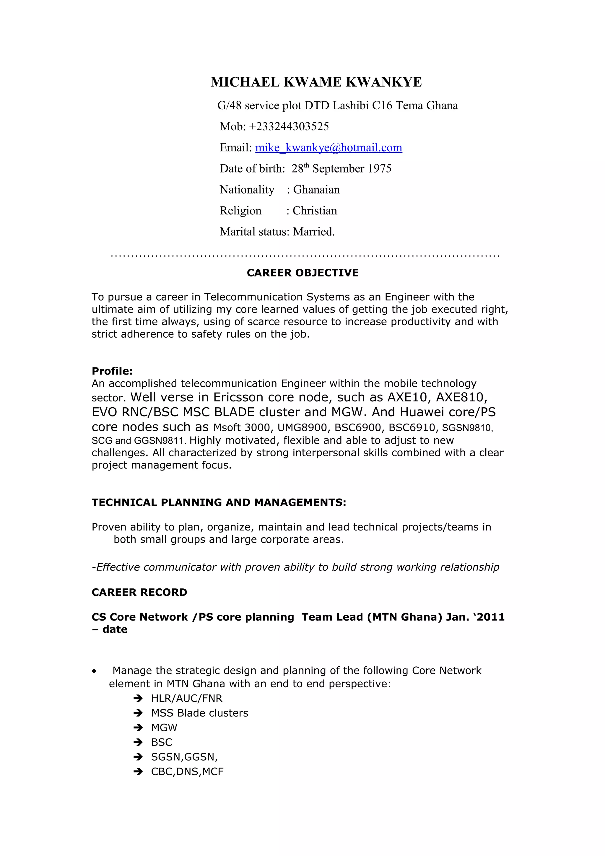 K.MICHAEL CV.2 | DOC