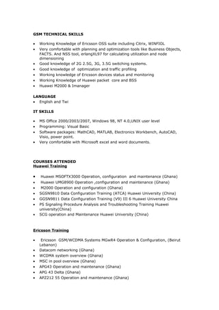 K.MICHAEL CV.2 | DOC | Computer Networking | Computing