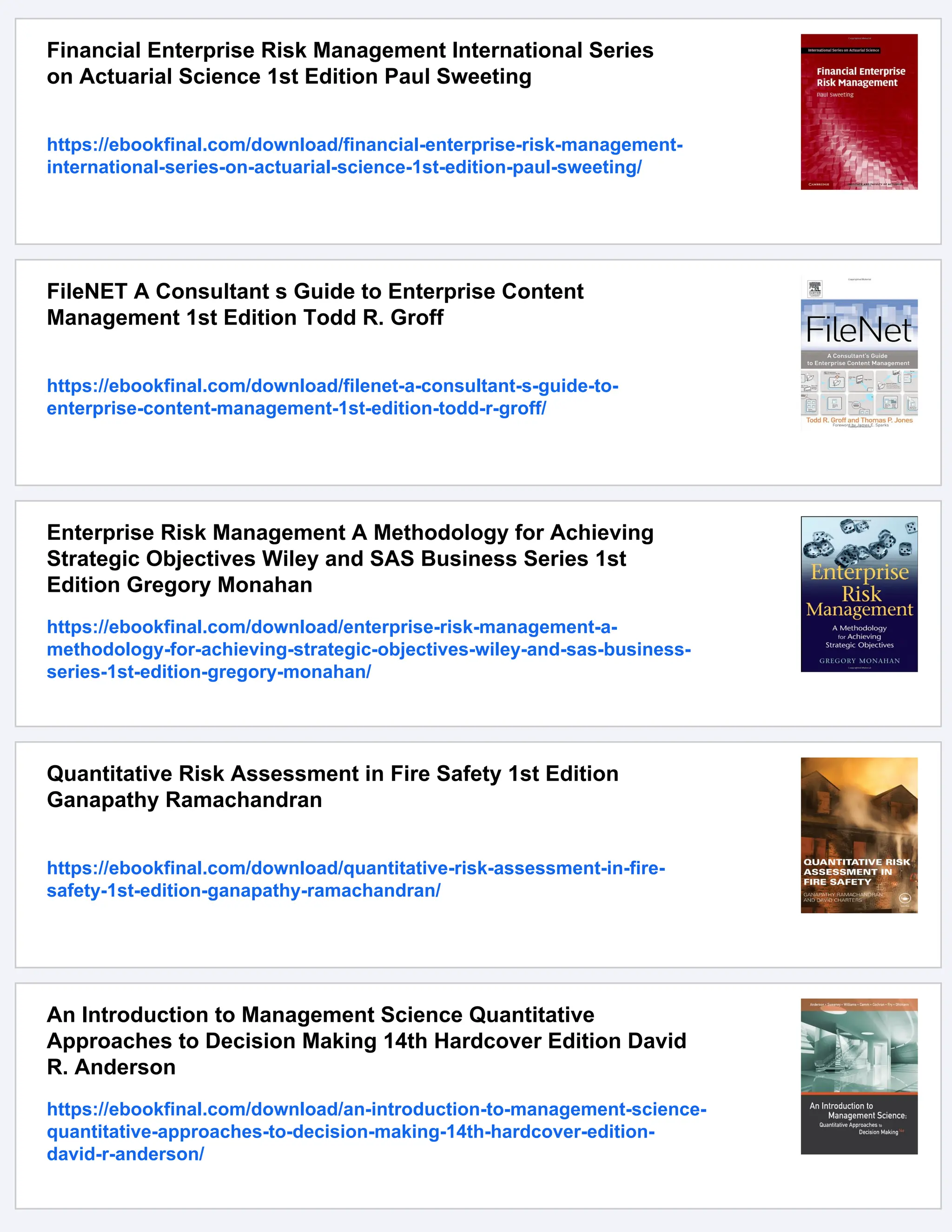 Quantitative Enterprise Risk Management Mary R. Hardy | PDF