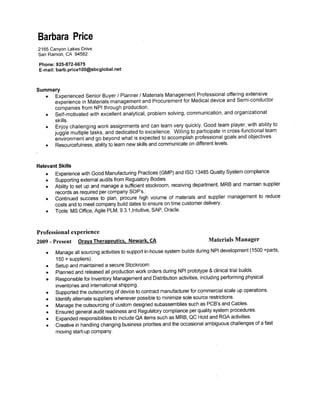 Barbara Price Resume 2_22_16 | PDF