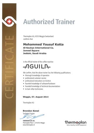 Aguila_Trainer_Mohammed Yousuf Kotta | PDF