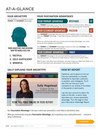 Catherine-Marrero-Fascination-Advantage-Report | PDF