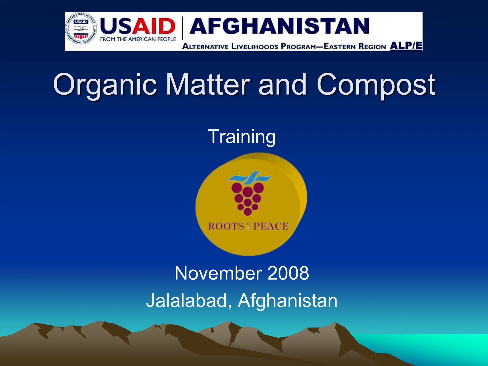 715560 organic matter and compost. .ppt