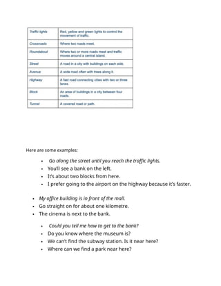 How to ask and giver directions dialogues | PDF | Free Download