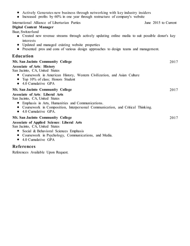 Andrew Perkins Resume | DOCX | Education