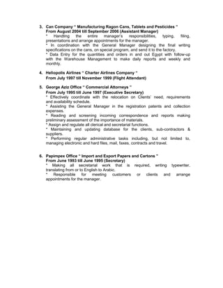 Maha's CV | PDF | Resume Writing and Advice | Job Search