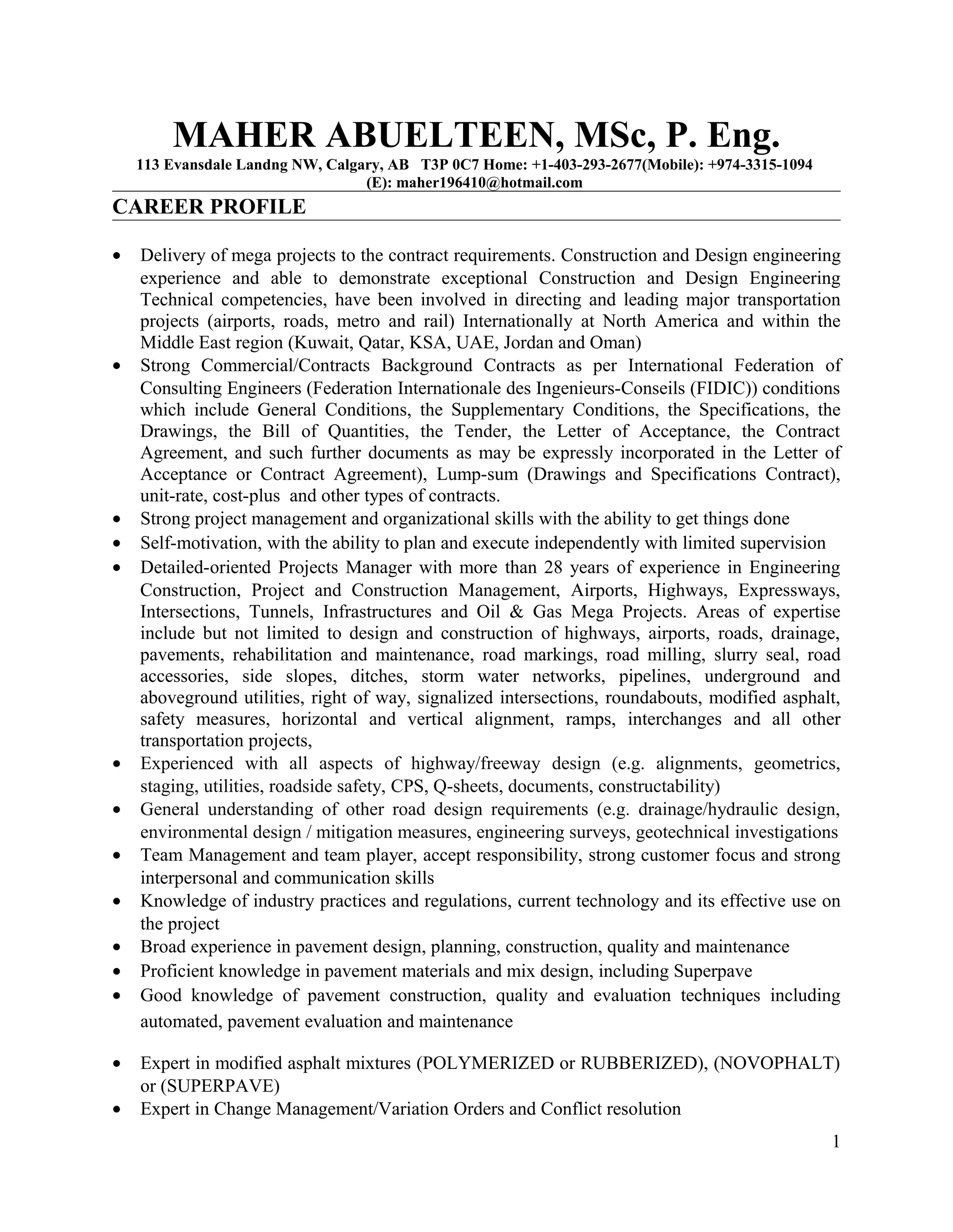 Maher Abuelteen Highways July 2016. | DOC