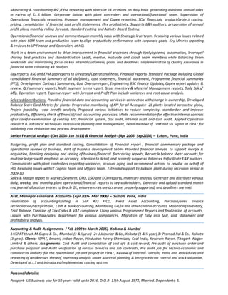 Ajay Roy 2016 | DOCX | Business Accounting & Finance | Business