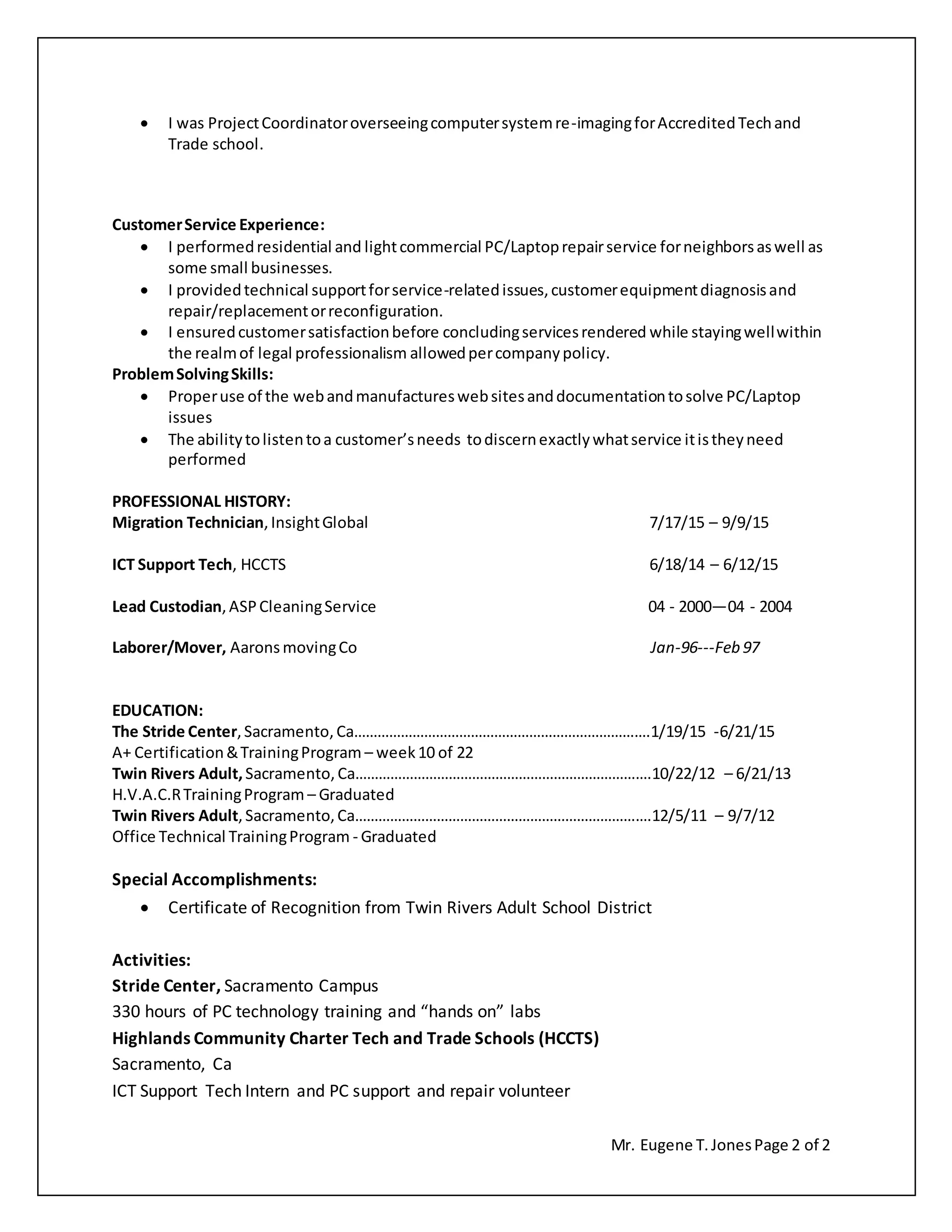 My Active Resume | PDF