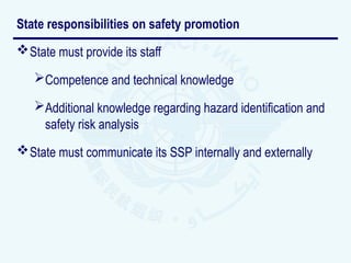 SSP AND SAFETY AMANAGEMENT SYSTEM PER ICAO SARPS .ppt