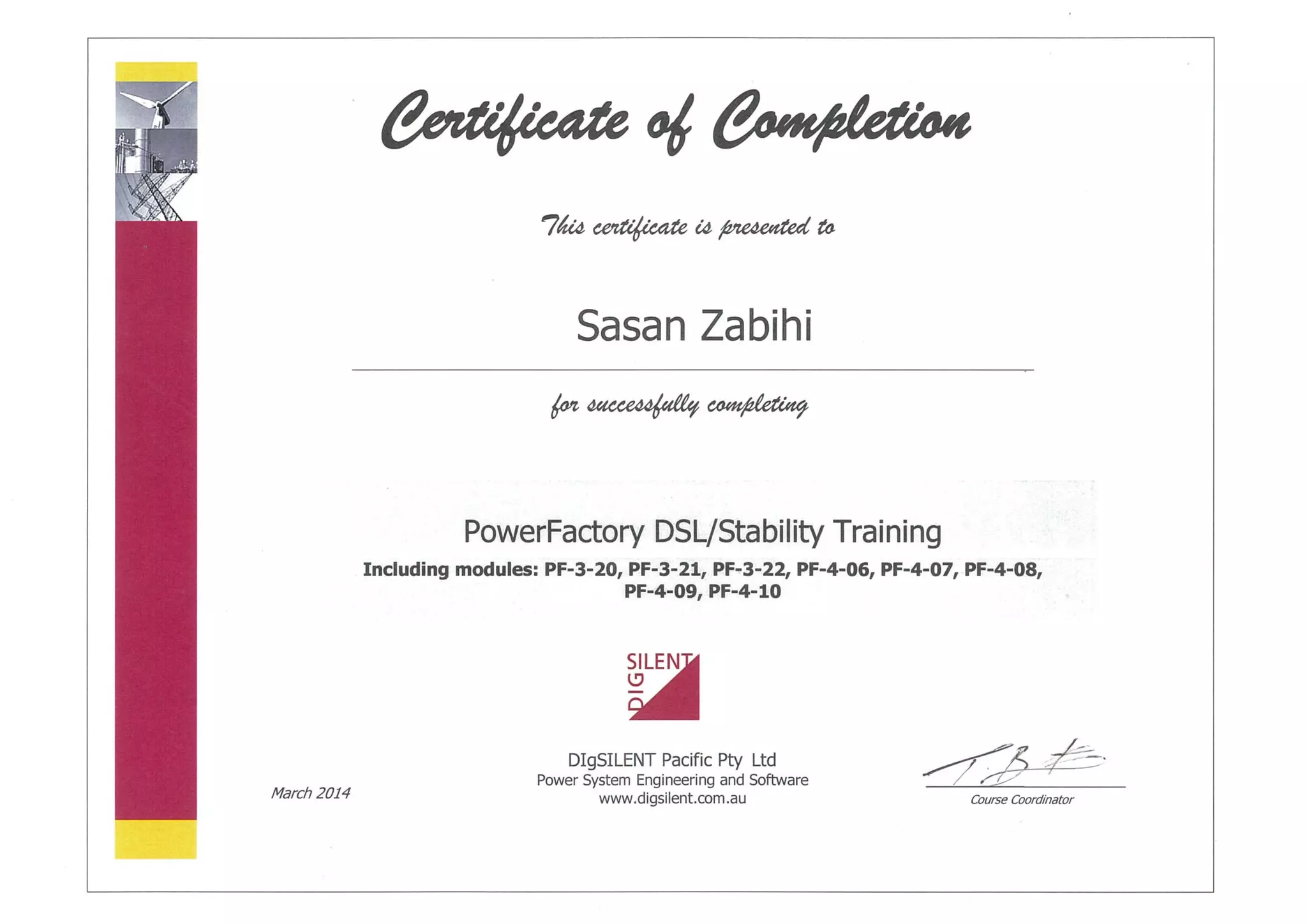 DigSilent DSL_Stability course | PPT