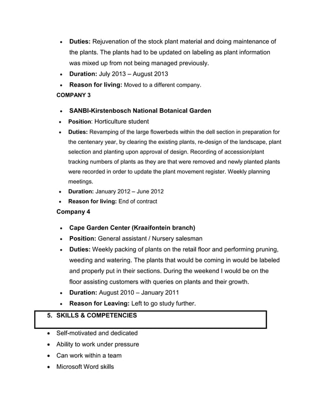 Siyasanga-CV 2 | PDF | Agriculture | Industries