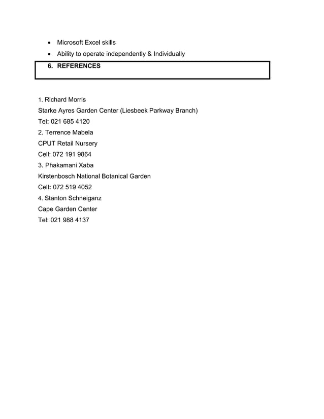 Siyasanga-CV 2 | PDF | Agriculture | Industries