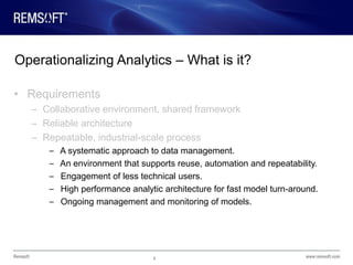 Operationalizing Analytics in Forestry | PPT