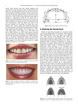 The curve of dental arch in normal occlusion | DOC