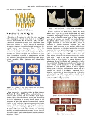 The curve of dental arch in normal occlusion | DOC