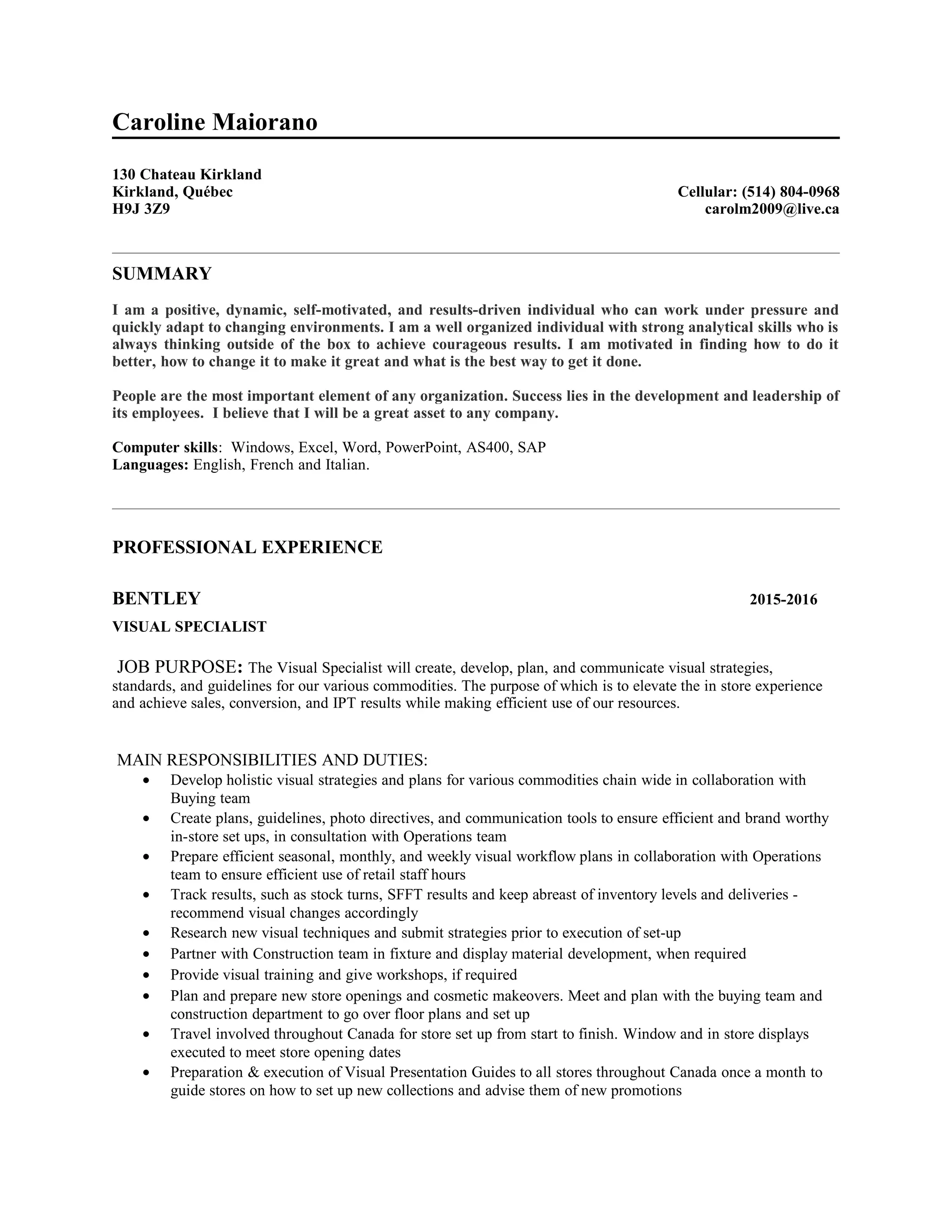 CMaiorano CV2016 | DOC