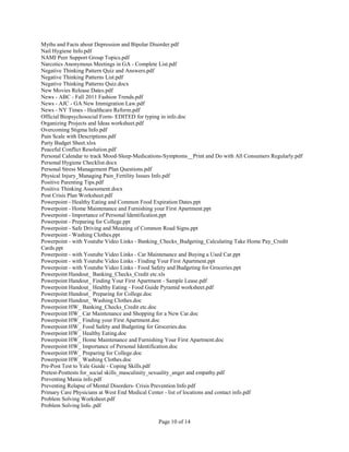 __Complete List of Adult Psychotherapy Files - As of 9-9-15 | PDF