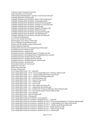 __Complete List of Adult Psychotherapy Files - As of 9-9-15 | PDF
