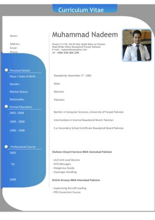 Nadeem CV | PDF