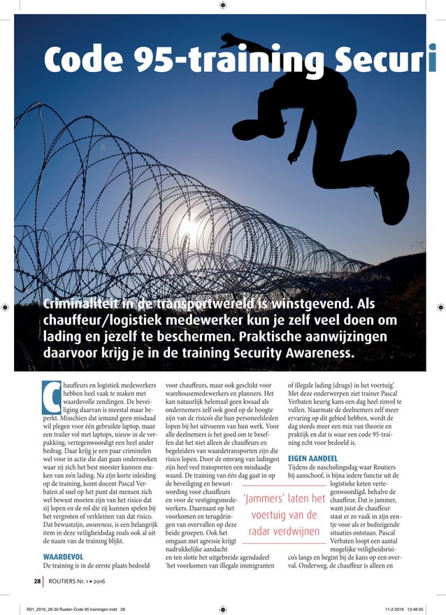 Security Awareness Code 95 trainingen | PDF